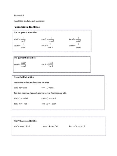 Trigonometry Lecture Notes Part2 Pdf Pdf Trigonometric Functions