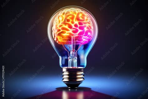 Vibrant Colorful Brain Motley Creativity Neurocreative Processes Cognitive Flexibility