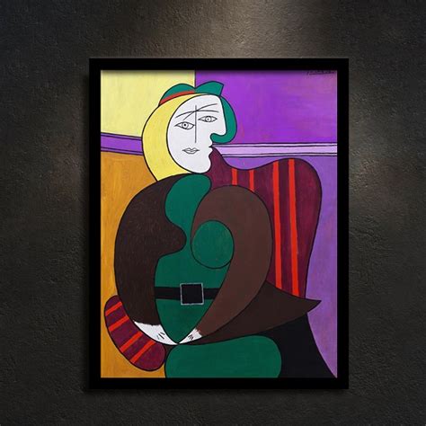 تابلو بوم صندلی قرمز پابلو پیکاسو فروشگاه اینترنتی تابلو ایران