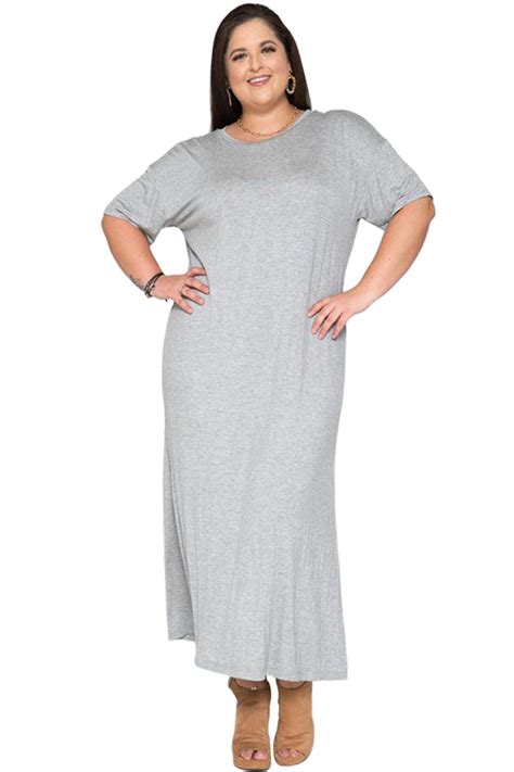 Maxi T Shirt Dress Plus Size Pastel By Vivienne