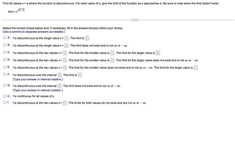 Solved Find All Values Xa Where The Function Is Solved Find All Values Xa Where The Function Is