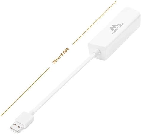 Mobi Lock USB Ethernet LAN Network Adapter Compatible For MacBook