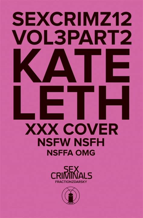 Sex Criminals 12 Kate Leth Xxx Cover Fresh Comics