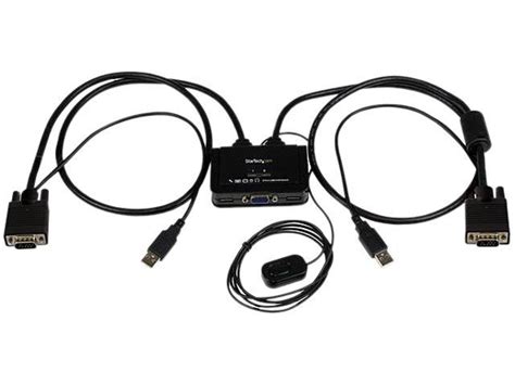 Startech Com Port Usb Vga Cable Kvm Switch Usb Powered With Remote Switch Newegg Com