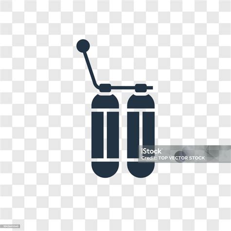 Ikon Vektor Oksigen Terisolasi Pada Latar Belakang Transparan Desain