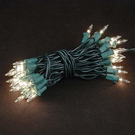 Christmas Mini Light Sets Light White Wire Clear Bulb