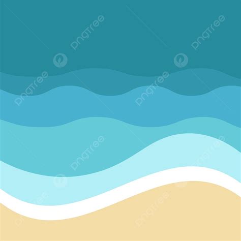 Sea Backgroundwavesaqua Seascape Wave Poster Vector Seascape Wave