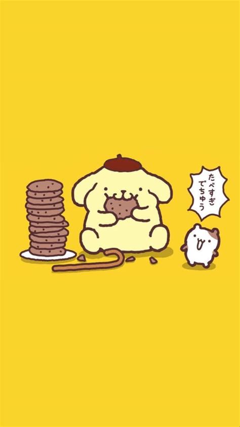 Download Pompompurin And Friends Cookie Time Wallpaper