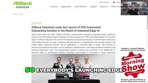 Shawn Tierney On Linkedin Fdo Ai Edge Automationmorningshow