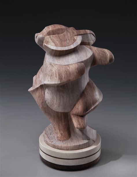 Bunny Whirl — Ellen Woodbury Sculptor Stone Sculpture Colorado