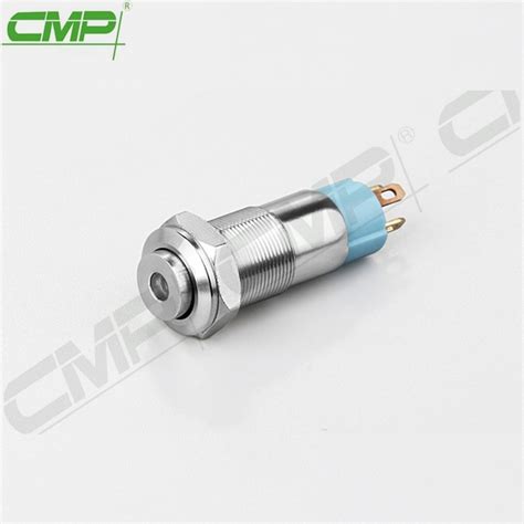 Cmp Metal 10mm Illuminated Miniature Push Button Switch Ip67