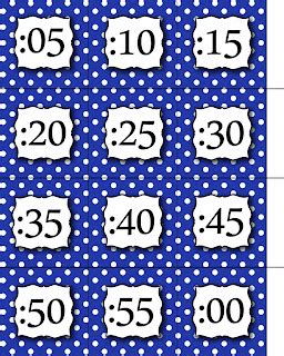 Magic Markers Clock Numbers