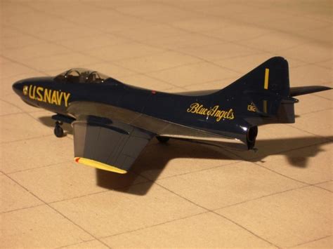 Grumman F9f 8b Cougar Blue Angels Us Navy Pensacola Nas Florida 1955