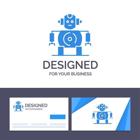Creative Business Card And Logo Template Cnc Robotics Technology Vector
