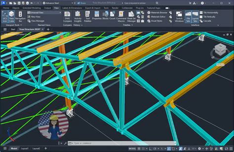 برنامج Autodesk Advance Steel 2026 ثلاثي الأبعاد 3d Shr7pc