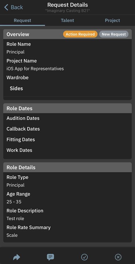 Ios App For Talent Representatives Casting Networks Support