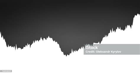 검은 색 배경에 주식 시장의 업 트렌드 라인과 막대 차트와 추상 금융 그래프 벡터 일러스트레이션 가격에 대한 스톡 벡터 아트 및 기타 이미지 Istock