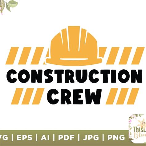 Construction Crew Mom Svg Etsy