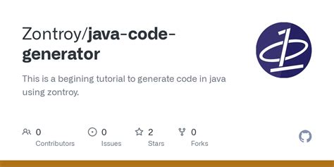 Github Zontroyjava Code Generator This Is A Begining Tutorial To Generate Code In Java Using