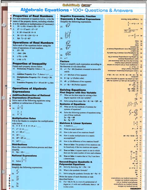 Algebraic Equations Test Questions And Answers 5 Math 110 Studocu