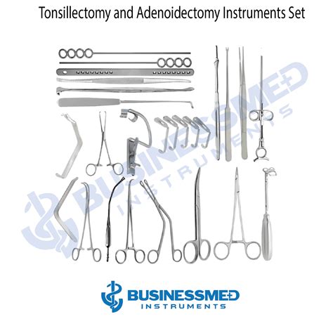Tonsillectomy And Adenoidectomy Instruments Set Businessmed Instruments