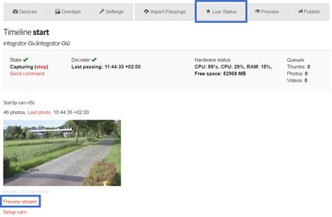 Monitor LivePhoto During Event MYLAPS
