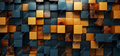 Premium Ai Image Abstract Pattern Of Blocks