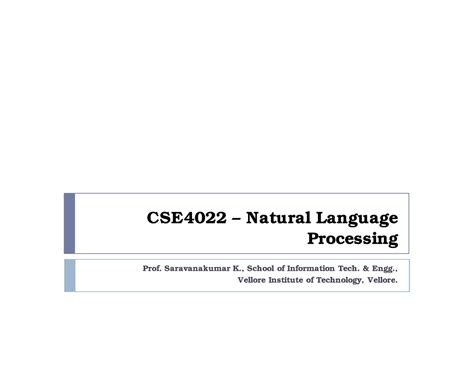 2 Introduction To Nlp 02 Dec 2019 Material I 02 Dec 2019 Cse4022
