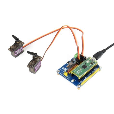 Servo Driver Module For Raspberry Pi Pico 16 Ch Outputs 16 Bit