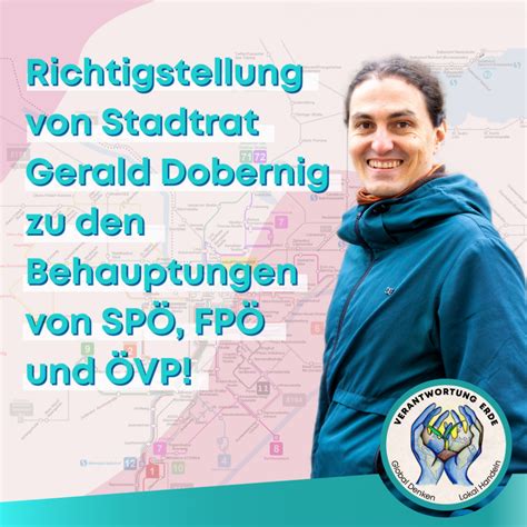 Richtigstellung Von Stadtrat Gerald Dobernig Zu Den Behauptungen Von SpÖ FpÖ Und Övp