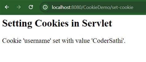 Cookie In Servlet CoderSathi