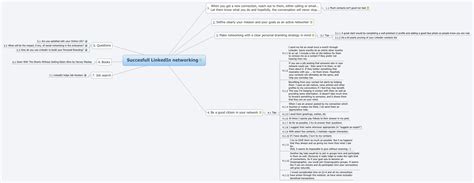 Succesfull Linkedin Networking Xmind Mind Mapping App