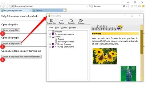 Actionscript Open Chm Help File To A Specific Page Via Javascript