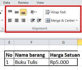 Menggunakan Alignment Wrap Text Pada Excel Belajar Office