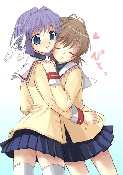 Furukawa Nagisa And Fujibayashi Ryou Clannad Drawn By Kimishimaao