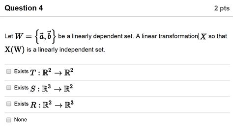 Solved Question 2 An Invertible Linear Transformation