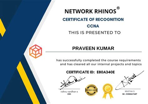 Praveen Kumar On Linkedin Im Happy To Share That Ive Obtained A New Certification Ccna From