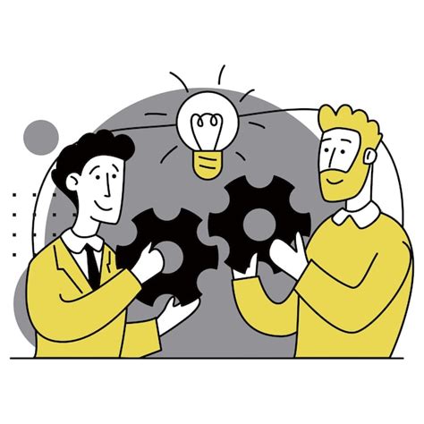 Premium Vector Idea Development Business Cooperation Collaboration