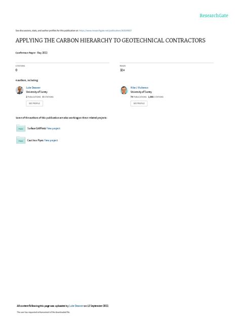 Applying Carbon Hierarchy To Geotechnical Contractors Pre Publication Final Draft Pdf