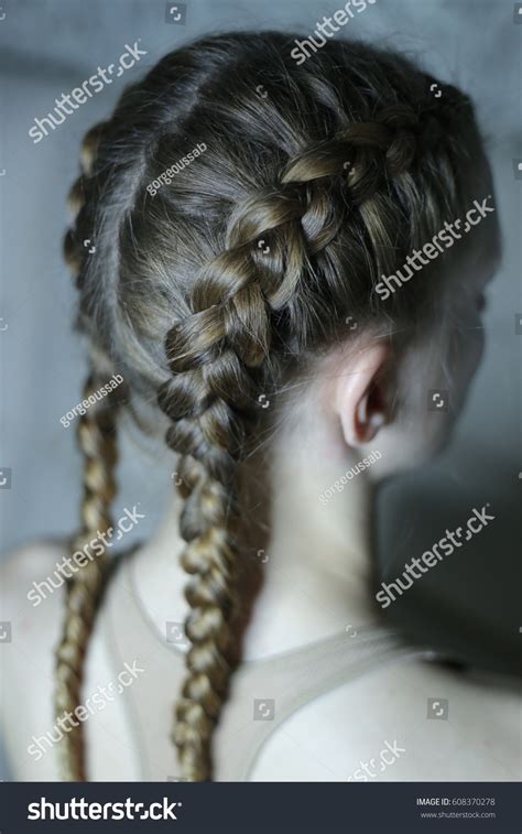 Cornrow Braids Into A Bun Over 47 Royalty Free Licensable Stock Photos Shutterstock