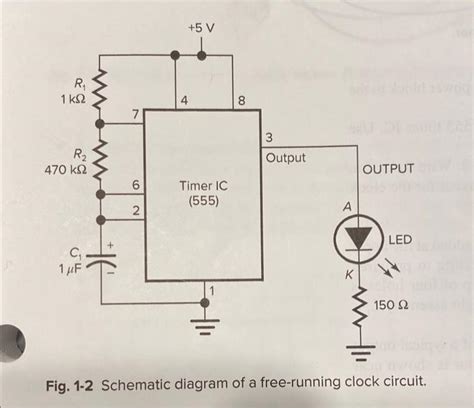 Solved Fig 1 2 Schematic Diagram Of A Free Running Clock