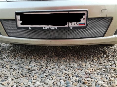 сетка в передний бампер . Легко и просто… — Nissan Tiida (1G), 1,8 л ...