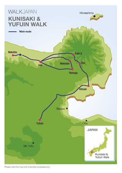 Yufuin Walking Map Of Rome Kunisaki And Yufuin Walk Walk Japan