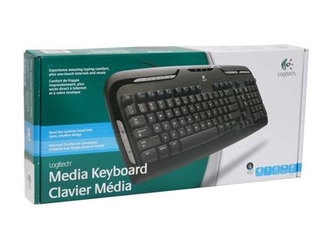 Logitech Media Black Wired Keyboard Newegg Com