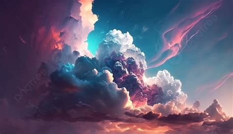 Colorful Clouds Clouds Decorative Sky Background Color Clouds Sky