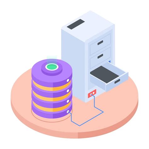 Premium Vector Set Of Database Management Isometric Icons