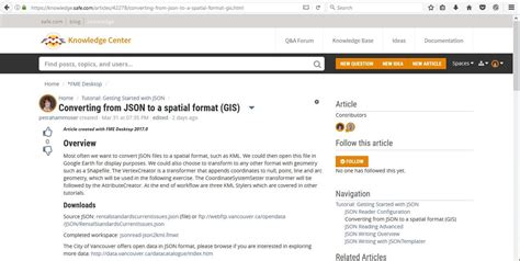 Fme And Data In Json Format Fme And Data In Json Format