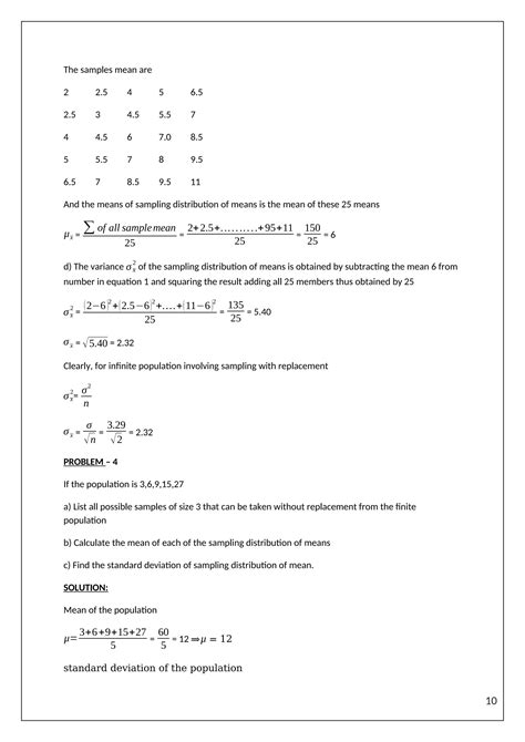 Unit 3 Sampling Distribution Docx