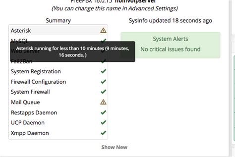 Freepbx Dashboard Notices General Help Freepbx Community Forums