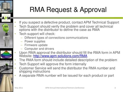 PPT RMA Procedure PowerPoint Presentation Free Download ID